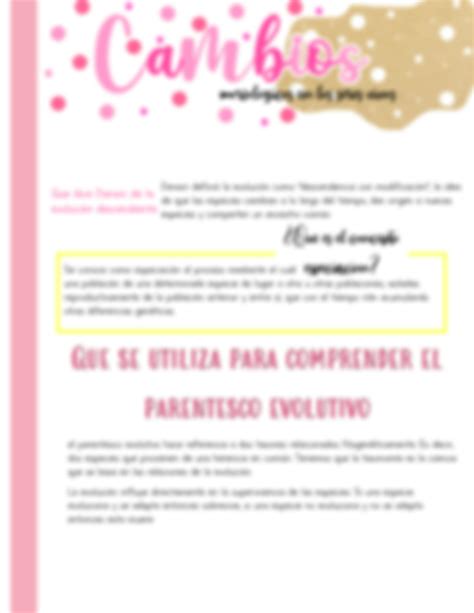 Solution Teoria De Los Cambios Morfologicos De Los Seres Vivos A