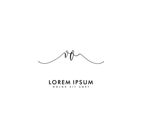 Initial Letter VO Feminine Logo Beauty Monogram And Elegant Logo Design Handwriting Logo Of