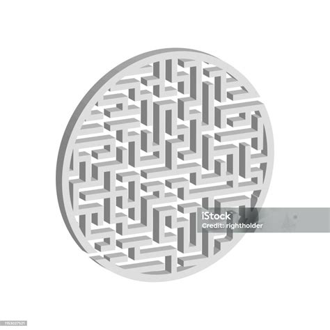 어려운 큰 미로 어린이와 성인을 위한 게임 아이 들을 위한 퍼즐 미 궁 수수께끼 올바른 경로를 찾으십시오 평면 벡터 일러스트입니다 0명에 대한 스톡 벡터 아트 및 기타