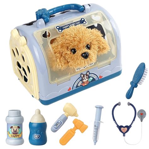 Set Joaca Doctor Cu Jucarie De Plus Interactiva Byondself® Care Merge Latra Si Da Din Coada