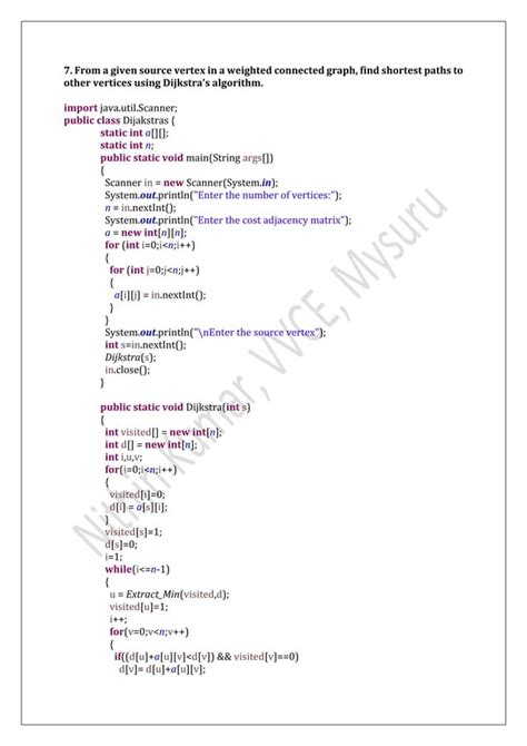 VTU Design And Analysis Of Algorithms DAA Lab Manual By Nithin VVCE