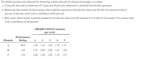 solved the following data were obtained by observing a