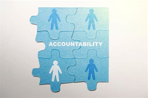 Premium Photo Piece Of A Jigsaw Puzzle With Accountability Text And A