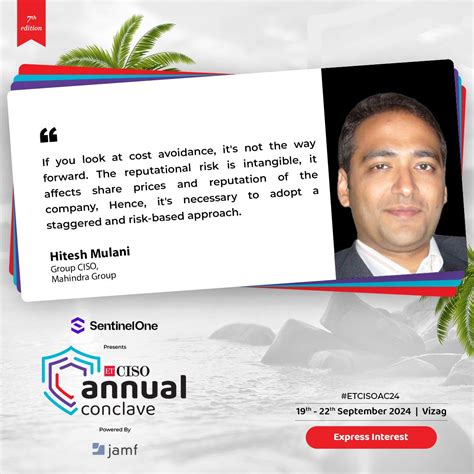 Etciso On Linkedin Etcisoac24 Etcisoconclave Cybersecurity Businessresilience Innovation…