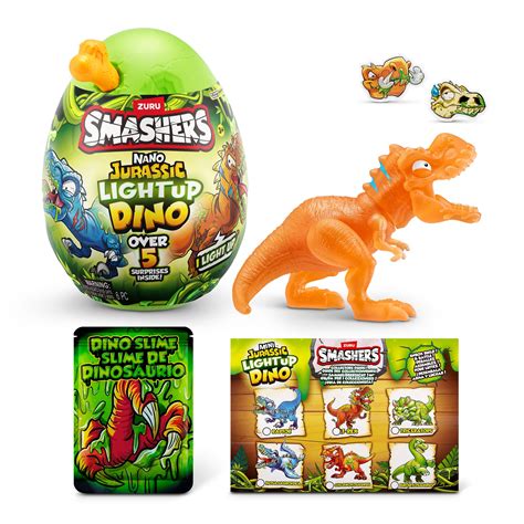 Zuru Smashers Nano Jurassic Light Up Surprise Dino Egg Toyworld Australia
