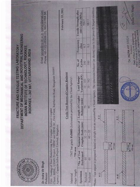 Cyclic Test Report Pdf