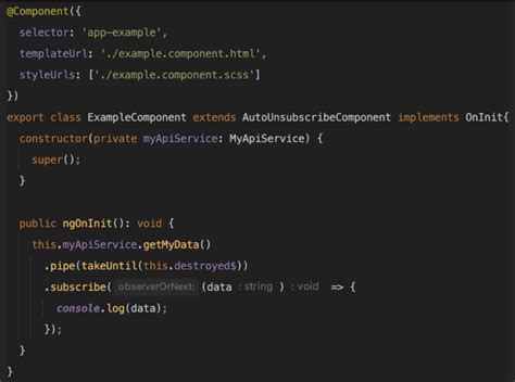 Unsubscribe From Rxjs Observables In Angular Components