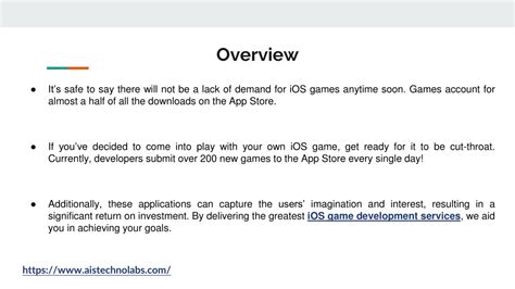 Ppt 5 Best Practices For Successful Ios Game Development Powerpoint