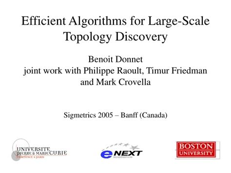 Ppt Efficient Algorithms For Large Scale Topology Discovery Powerpoint Presentation Id9248899