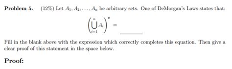 Solved Problem 5 12 Let A1 A2 A Be Arbitrary
