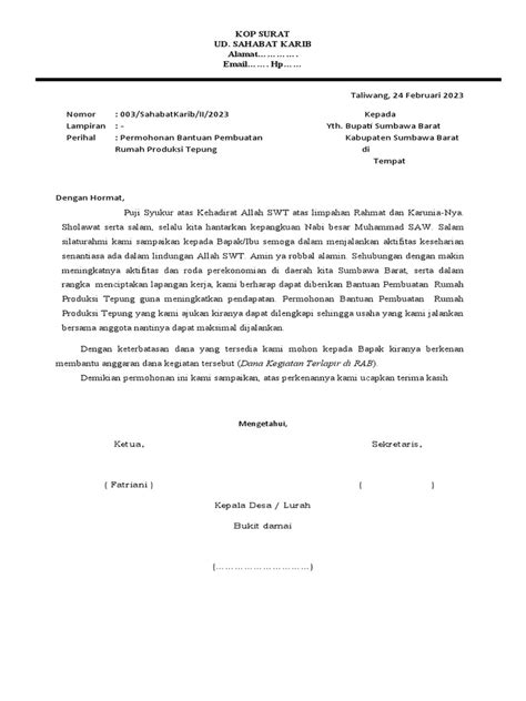 Proposala Ud Sahabat Karib Pdf