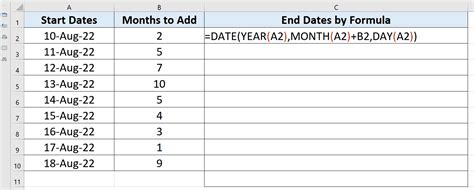 How To Add Months To A Date In Excel Spreadcheaters