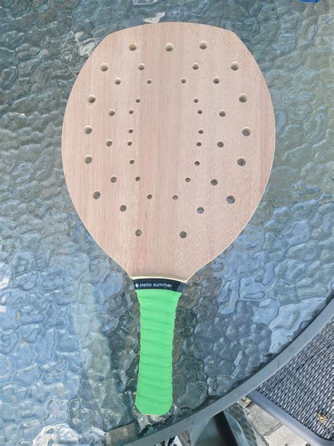 Natural Timber Pickleball Paddle Racket Sets Default With 2golf Balls