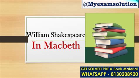 How Does William Shakespeare Use The Concept Of Fate In Macbeth My Exam Solution