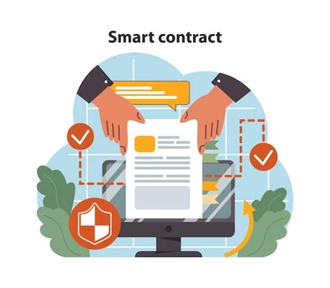 Smart Contract Visualization Vectors And Illustrations For Free Download