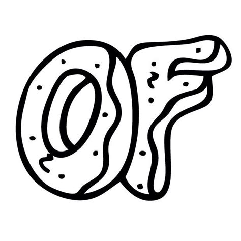 Ofwgkta Logo Drawing Odd Future Ofwgkta Sticker Trippy Donut Of Band