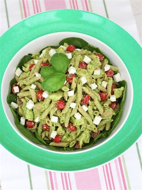 Chicken Pesto Pasta Salad The Bakermama