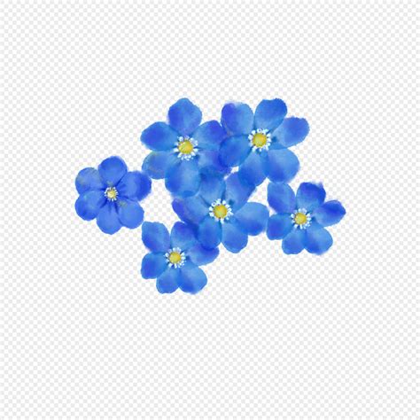 손으로 그린 작은 수채화 꽃 파란색 이미지 사진 401557245 무료 다운로드