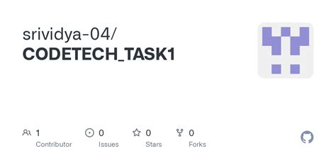 github srividya 04 codetech task1