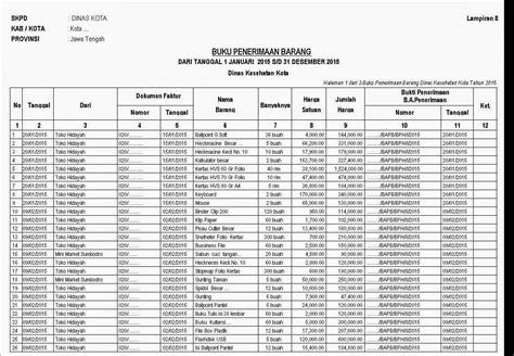 Format Buku Pengeluaran Barang Delinewstv