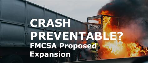 Fmcsa Proposes Expansion To Crash Preventability Determination Program Compliance Navigation