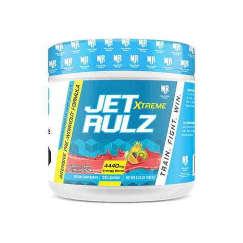 Jet Rulz Muscle Rulz Pre Workout 30 Servings Muscle Pump Store