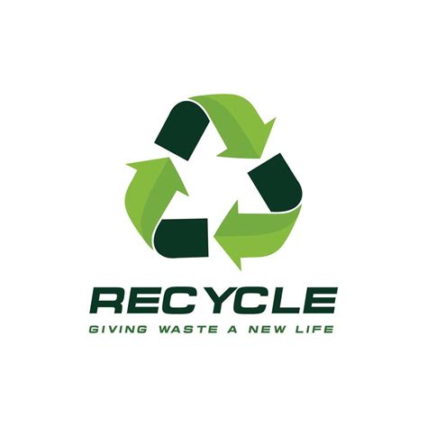 Reciclar Símbolo Logo Con Verde Flechas Y Texto Reciclaje 74715441