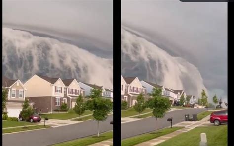 Vídeo Tsunami De Nuvens é Registrado Próximo De Casas Nos Eua