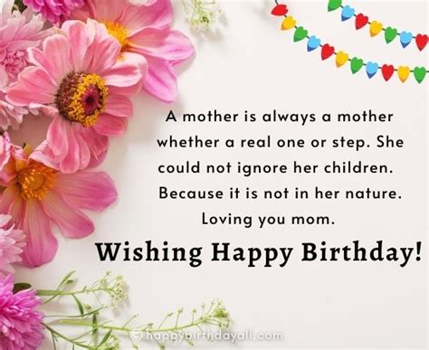 Best Happy Birthday Wishes For Stepmom I Really Love You Mom