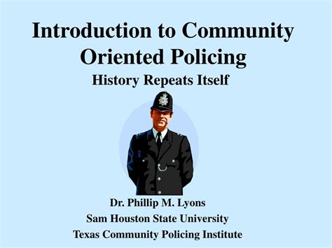 Ppt Introduction To Community Oriented Policing Powerpoint Presentation Id1300187
