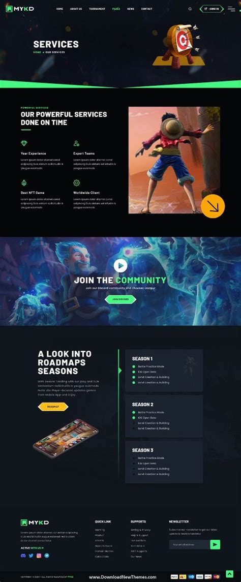 Our Services ESports And Gaming NFT Vue Nuxt 3 Template Profile