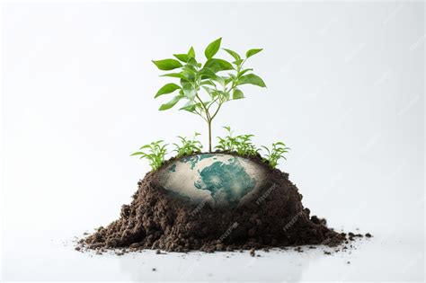 Premium Ai Image Illustration Of Earth Day Concept On White Background World Enviro Generative Ai