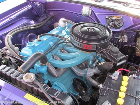 Engine Compartment Of A Classic Car