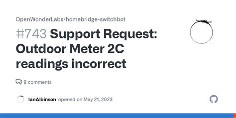 Support Request Outdoor Meter 2c Readings Incorrect · Issue 743 · Openwonderlabshomebridge