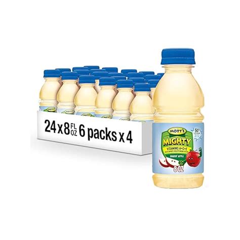 Motts Mighty Soarin Apple Juice Drink 8 Fl Oz Bottles 24 Count