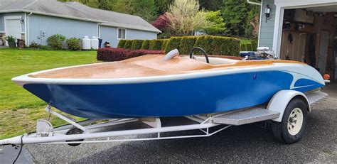 Classic Vintage 1964 Home Built 16 V Drive Flat Bottom Boat