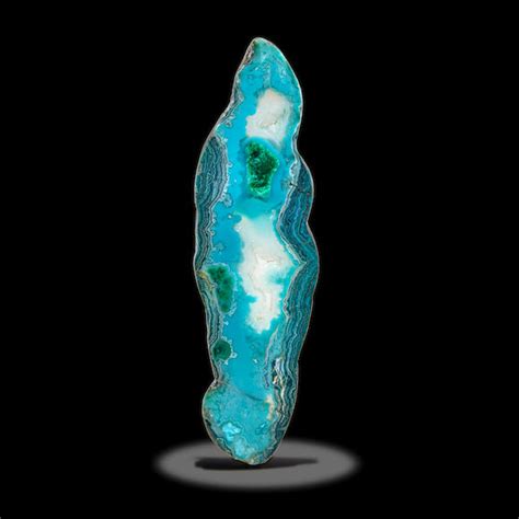 Bonhams Chrysocolla In Matrix Cross Section Slice