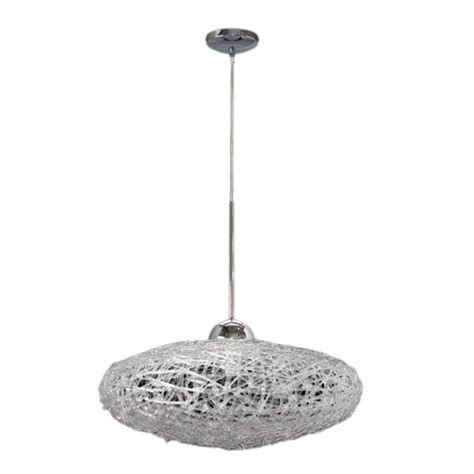 K Light A Klch6153 Cl Clear Acrylic Flat Round Pendant Chrome With Clear Acrylic Shade