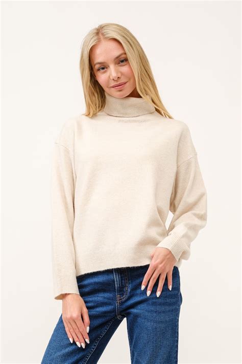 Turtleneck Sweater Ivory Online Store Generations Boutique And Art