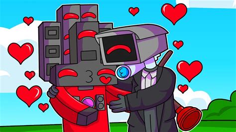 CAMERAMAN DESTAPACAÑOS y TITAN SPEAKERMAN Se BESAN en MINECRAFT
