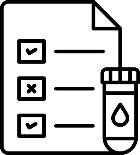 Medical Test Report Vector Icon 20469578 Vector Art At Vecteezy