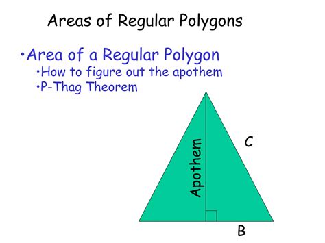 10 5 Areas Of A Regular Polygon Ppt
