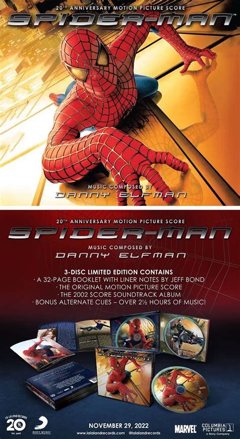 Film Music Site News Spider Man 20th Anniversary Motion Picture