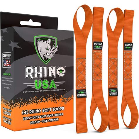 Soft Loop Tie Down Straps 4 Pack