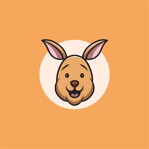 Cute Kangaroo Smiling 15645076 Vector Art At Vecteezy
