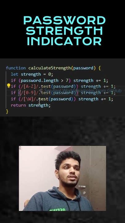 Password Strength Indicator Implementation Using Html And Css
