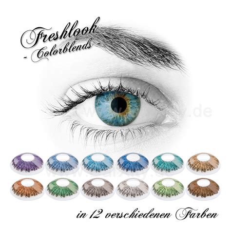 Farbige Kontaktlinsen Freshlook Colorblends Farblinsen Monatslinsen In