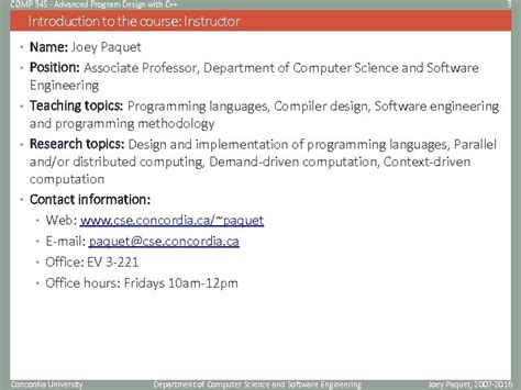 comp 345 — advanced program design with c