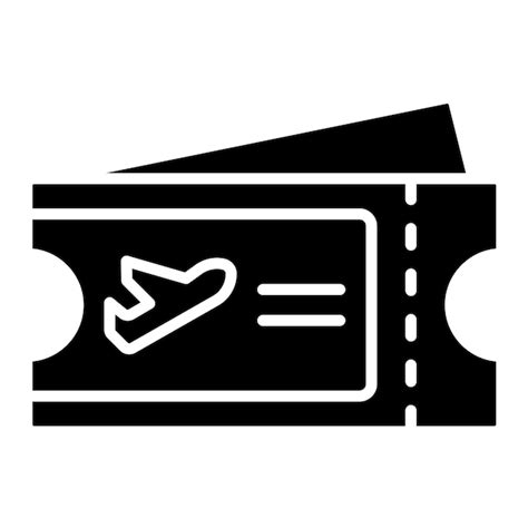 Style Dillustration Du Vecteur De Billet De Vol Vecteur Premium