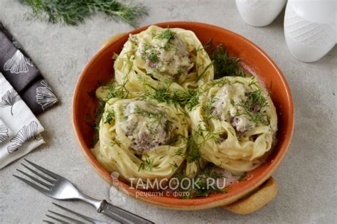Макароны гнезда с фаршем в мультиварке — рецепт с фото пошагово